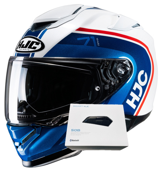 MotorWings.pl - KASK HJC RPHA 71 MAPOS MC21 white/ blue + SMART 50B ...